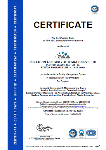 PENTAGON ASSEMBLY AUTOMATION – In Touch With Tomorrow